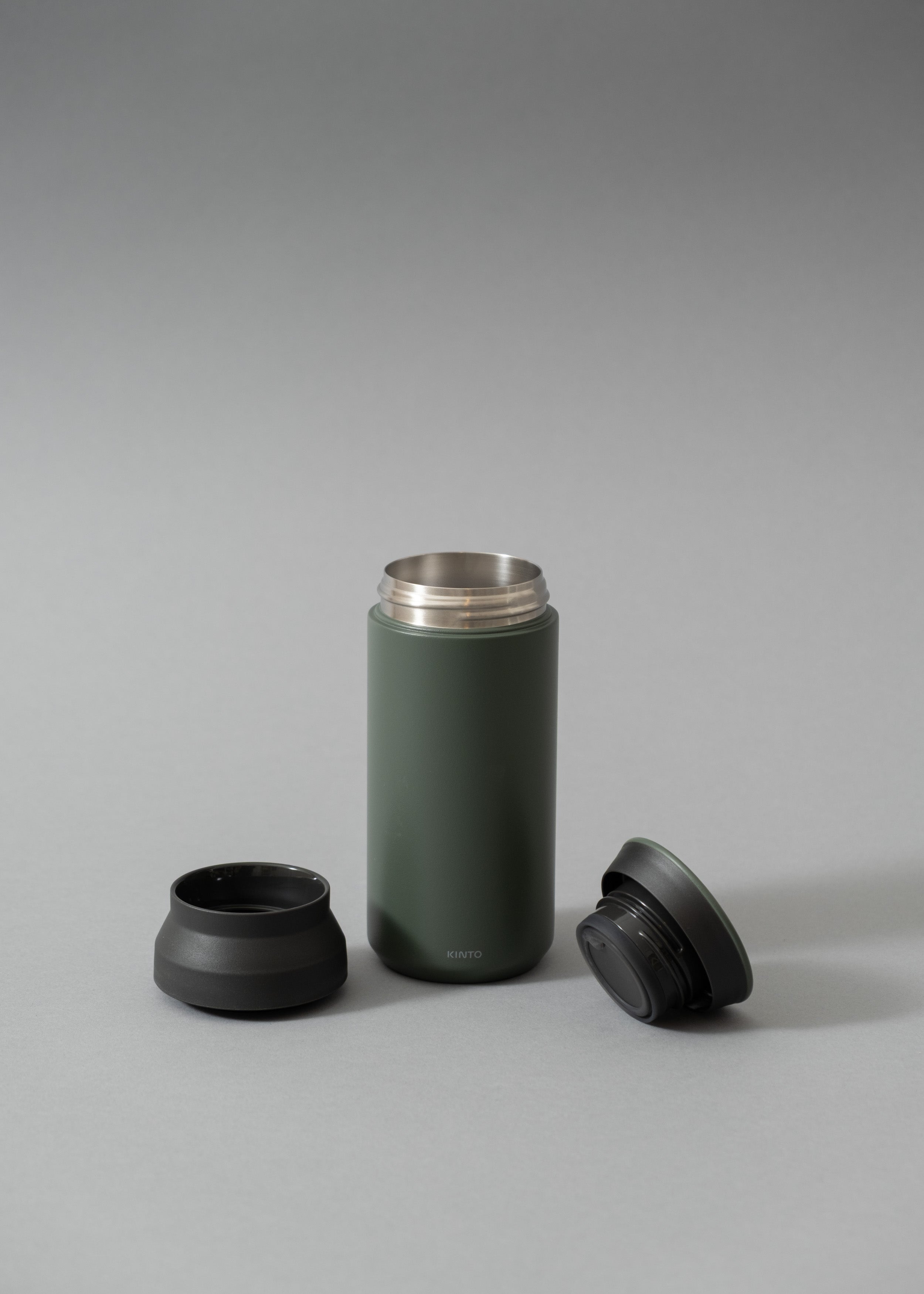 TRAVEL TUMBLER - GOURDE ISOTHERME - 350 ML - ASH GREEN - KINTO ...